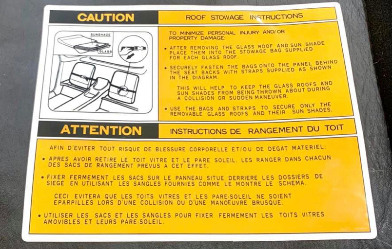 SW20 T-Top Bag Reproduction Decals – MR2 Chop Shop